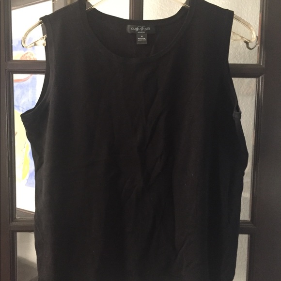 august silk | Tops | Black Knit Shell | Poshmark
